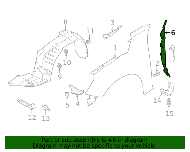 2019-2020 Nissan Altima Baffle Plate - Driver's Side (LH) 63131-6CA0A ...