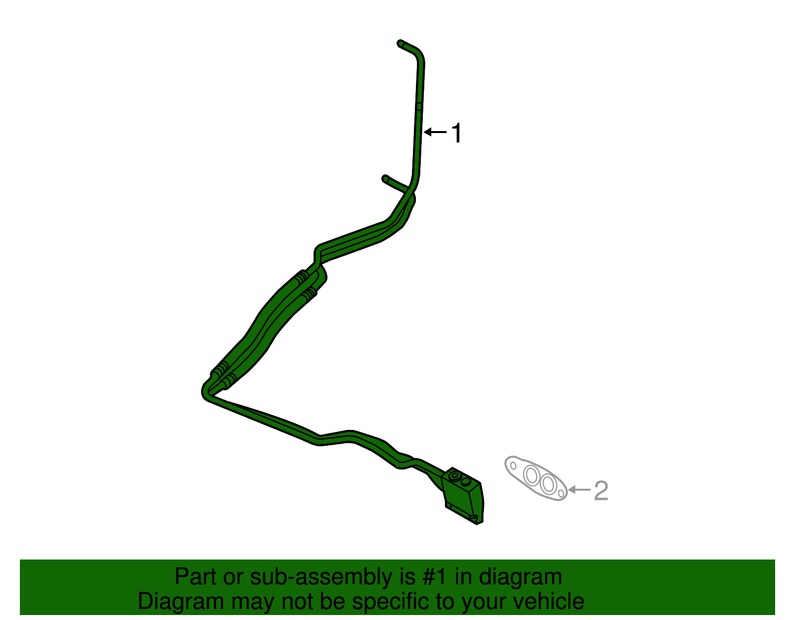 2014-2021 GM Hose (Replaces Part Number 84424416) 84791853 GM ...