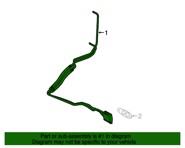 GM 84791853 Engine Oil Cooler Hose | Genuine GM & AC Delco OEM Parts ...