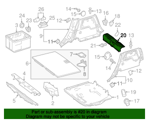 246-690-00-41-9H68 - Rear Body Trim 2015-2017 Mercedes-Benz | Mercedes ...
