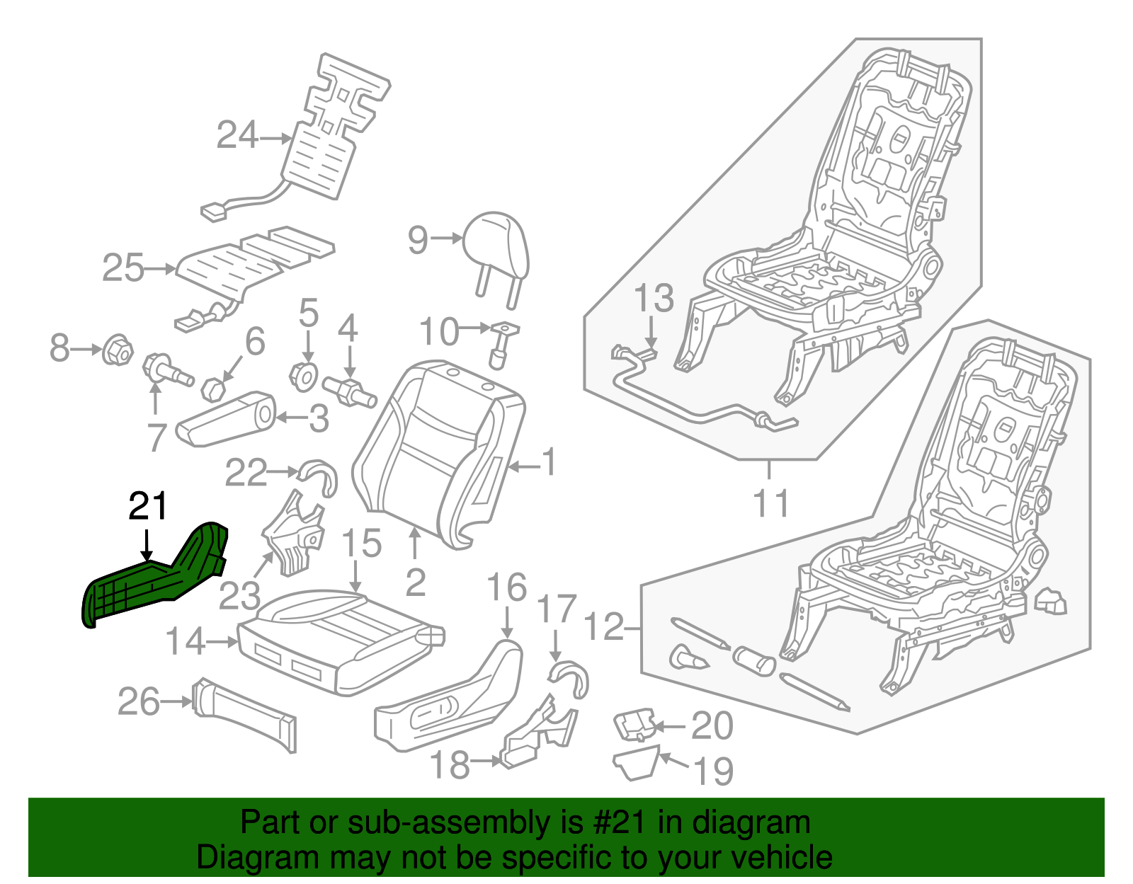 81615-TK8-A41ZC - Inner Cover 2011-2017 Honda Odyssey | Honda Parts Online