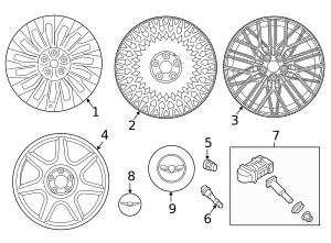 Hyundai - 52914-D2710 - Wheel Assembly Aluminum(Rear) - 2020-2022 ...