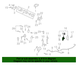 2001-2007 GM Driver Side Front Door Lock 15110643 | OEM Parts Online