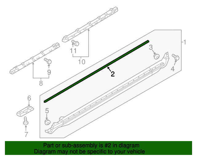 31378133 - Rocker Panel Molding Seal 2016-2022 Volvo XC90 ...