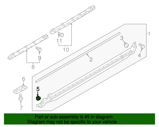 30640643 - Rocker Molding Clip - 2011-2021 Volvo | Volvo OEM Parts Direct