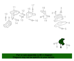 2012 Chevrolet Captiva Sport Trans Mount 25939180 | TascaParts.com