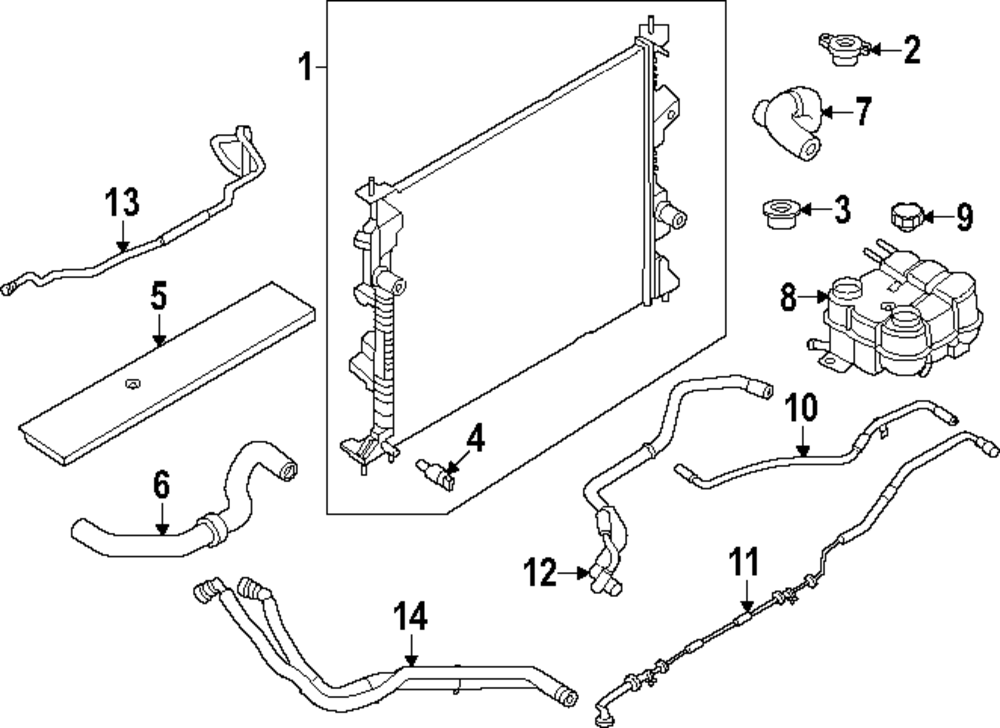 2025 Lincoln Nautilus Motorcraft™ Water Hose KM-7916 | QuirkParts