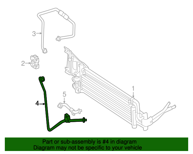 204-528-10-24 - Automatic Transmission Oil Cooler Tube 2011-2015 ...