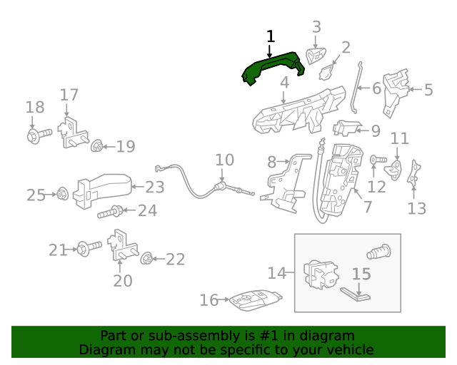 099-760-73-00-9144 - Exterior Door Handle 2019-2023 Mercedes-Benz ...