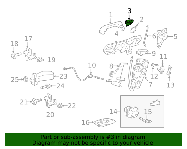 099-766-17-00-9859 - Interior Door Handle Screw Cap 2019-2023 Mercedes ...