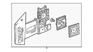 2010-2018 Mercedes-Benz Mirror Base - Right 000-810-61-19 | MB Parts Center