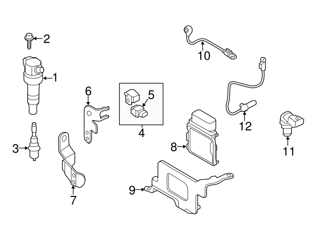 2011-2021 Hyundai Crankshaft Position Sensor 39180-2B000 | OEM Parts Online