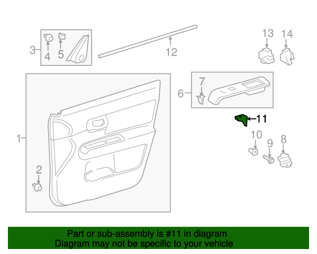 Frame Trim - Toyota (67663-48010) | Toyota Parts