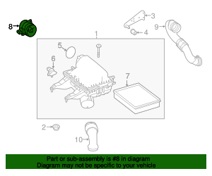 2010-2022 Mercedes-Benz Mass Air Flow Sensor 000-094-34-48 ...