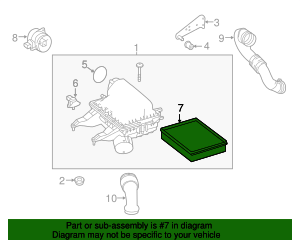 000-090-37-51 - Air Filter 2010-2021 Mercedes-Benz | Mercedes-Benz USA ...