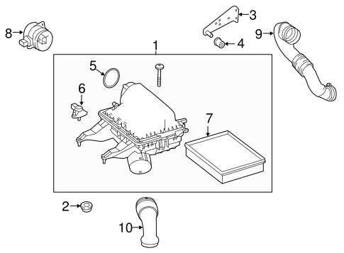 Air Intake for 2016 Mercedes-Benz Sprinter 3500 | Mercedes-Benz Classic ...