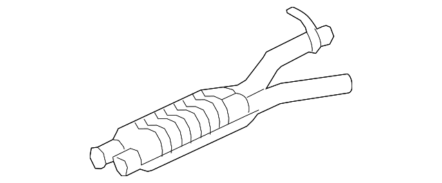 212-491-53-01 - Center Pipe 2015-2016 Mercedes-Benz E 400 | Mercedes ...