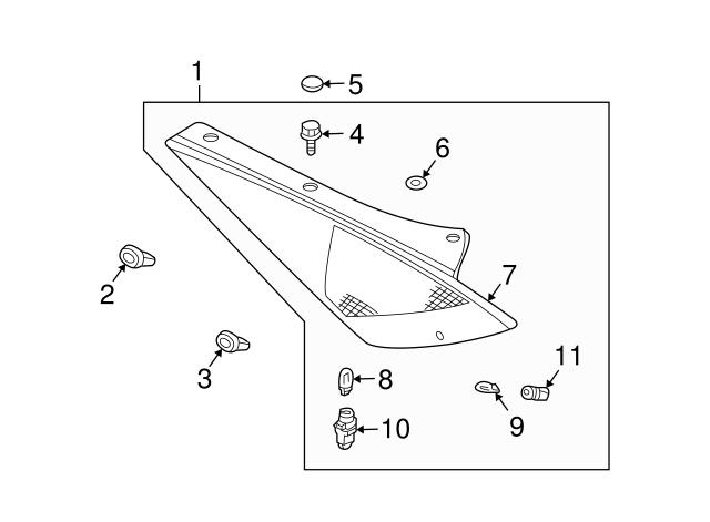 2003-2015 Nissan Combo Lamp Assembly Cap 26398-CD000 | OEM Parts Online
