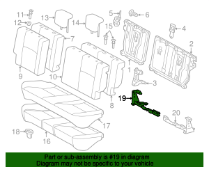 Toyota Child Seat Bracket 73705-0D140 | Auto Parts