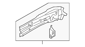 2013-2021 Mazda Outer Rail KDY3-54-320 | QuirkParts
