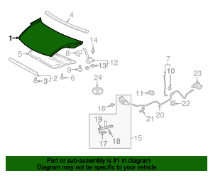 53301-47040 - Hood 2004-2009 Toyota Prius | Bam Wholesale Parts