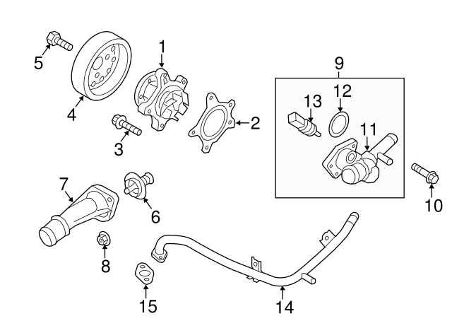 25631-2B053 - Thermostat Housing 2012-2019 Kia Soul | Kia.Parts Store