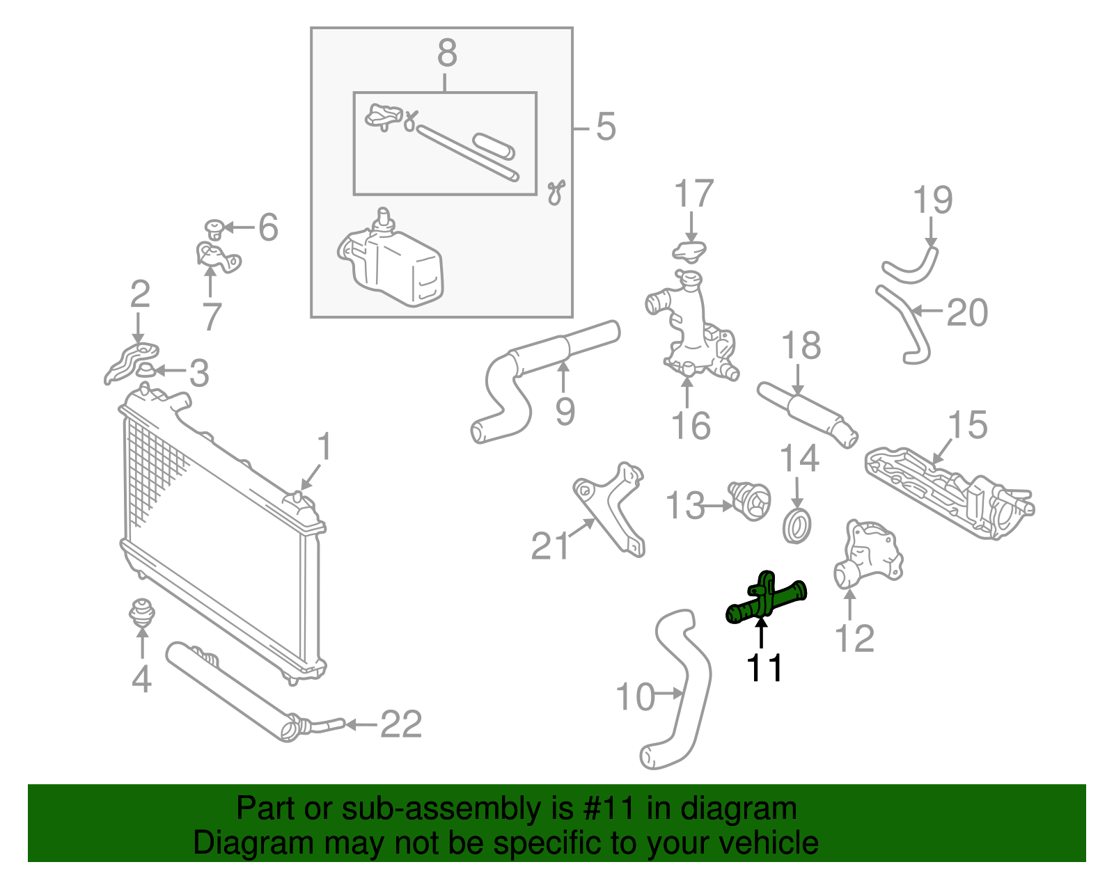 1995-2003 Toyota Inlet Pipe 16322-0A020 | Toyota Parts Center
