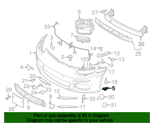 2014-2016 Porsche Panamera Headlight Washer Cover 970-505-731-00-G2X ...