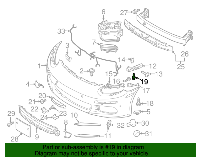 1995-2016 Porsche Corner Panel Rivet 999-190-104-30 | Porsche Marin