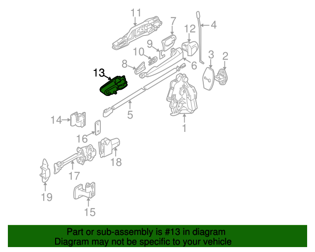 Genuine BMW 51-42-8-200-752 | Handle, Inside | FREE Shipping on Most ...