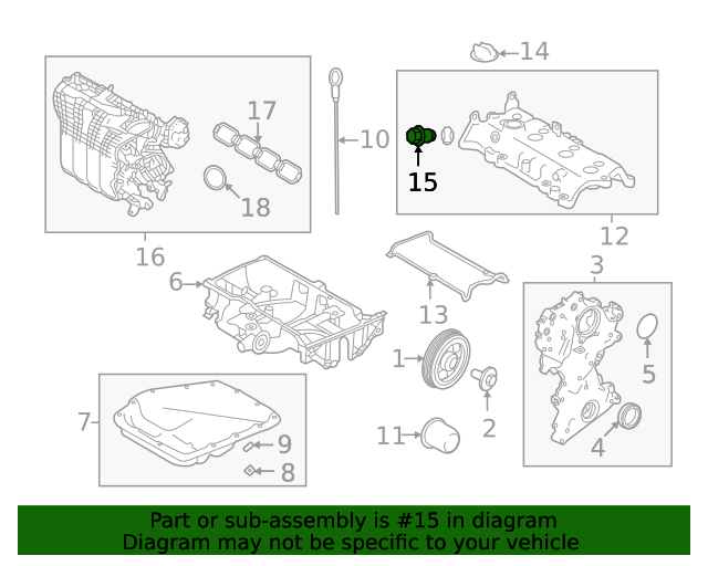 2022-2024 Mitsubishi Outlander PCV Valve MQ718244 | Mitsubishi Parts ...