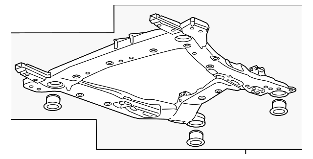 2020-2024 Cadillac XT6 F Cradle 85120525 | OEM Parts Online