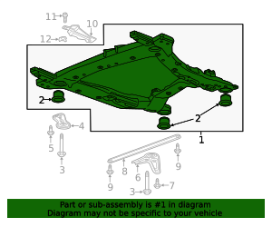 2020-2024 Cadillac XT6 F Cradle 85120525 | OEM Parts Online
