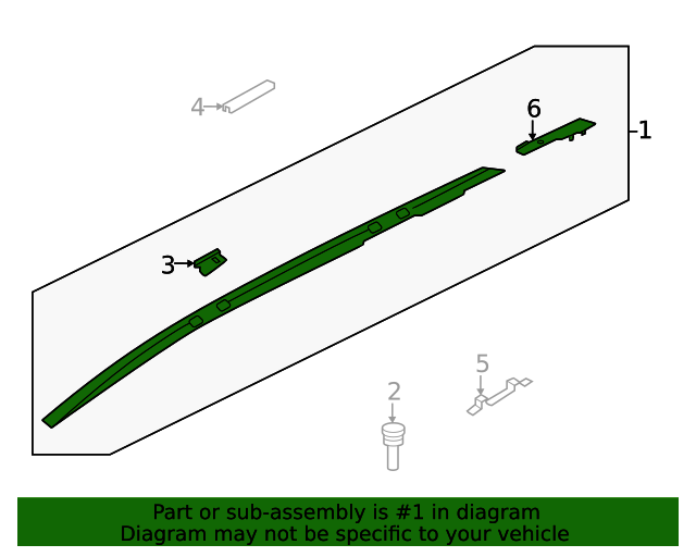 2021-2023 Nissan Rogue Roof Rack 73823-6RR0A | Nissan Parts Store