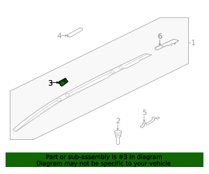 73882-6RR0A - 2021-2022 Nissan Rogue - Roof Rack Cap | Anicra Nissan Parts