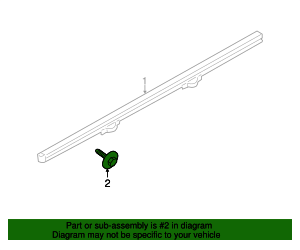 2009-2023 Mopar Side Rail Screw 6105220AA | TascaParts.com