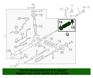 NE51-32-12X - 2006-2015 Mazda MX-5 Miata - Tie Rod Boot | Mazda Part Direct