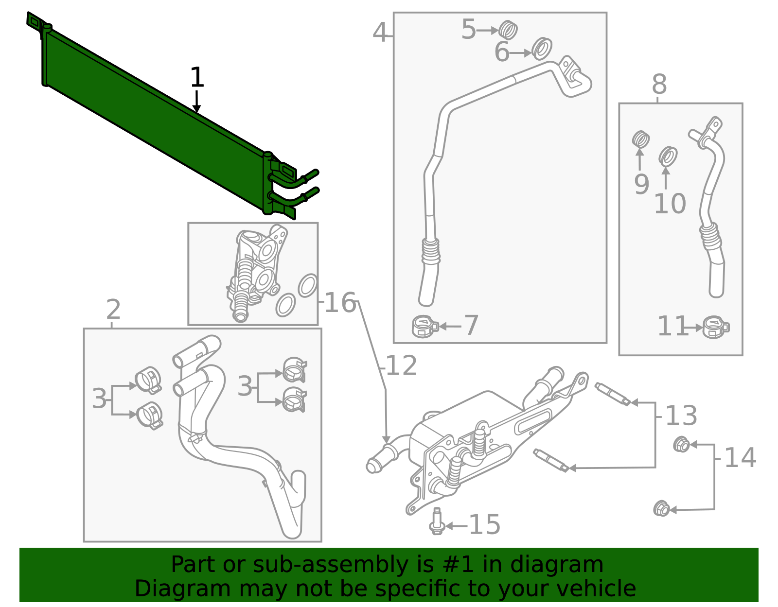 2020-2025 Ford Automatic Transmission Oil Cooler LX6Z-7A095-A | OEM ...