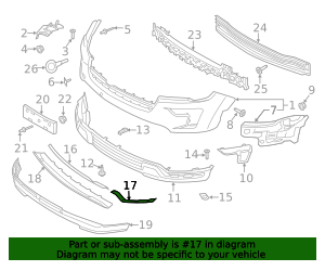 2018-2019 Ford Explorer Outer Molding JB5Z-17E810-CB | AutoNationParts.com