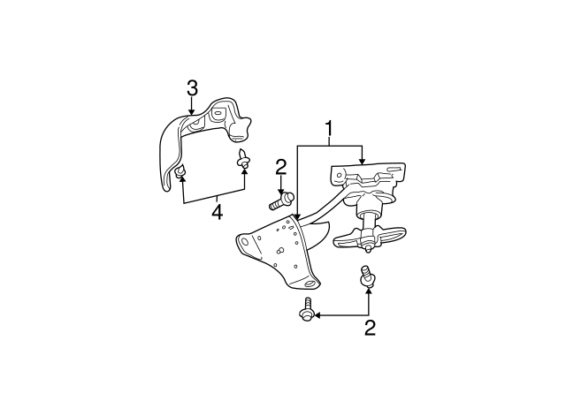 2002-2021 GM Outer Brace Bolt 11589165 | TascaParts.com