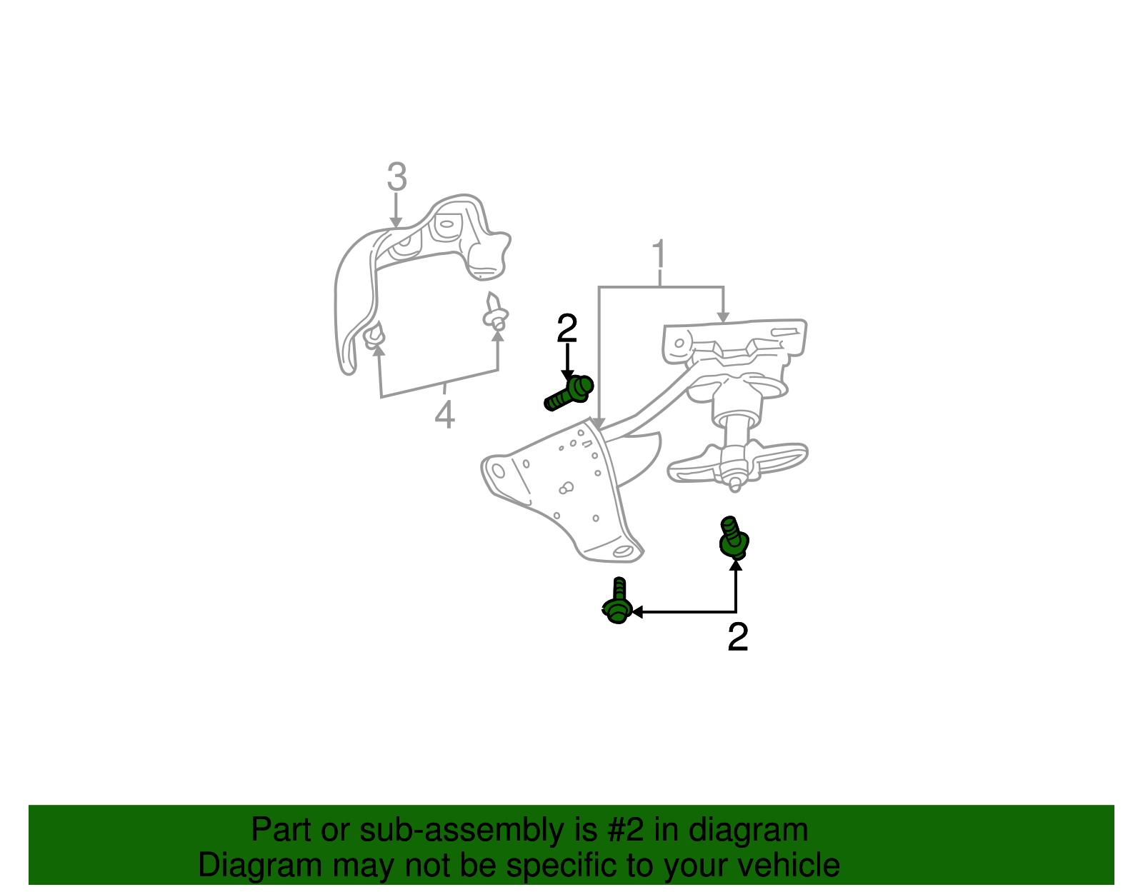 2002-2025 GM Outer Brace Bolt 11589165 GM | GMPartsDirect.com