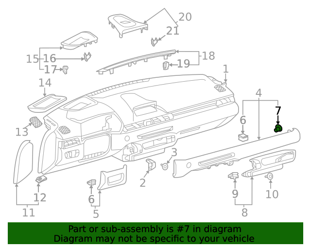 90118-WA568 - Instrument Panel Clip - 2020-2023 Toyota GR Supra | OEM ...