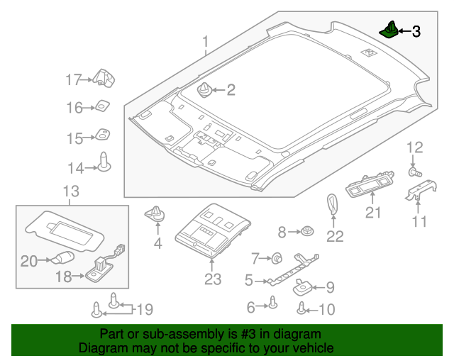 Genuine OEM Headliner Clip Part# LR027524 Fits 2012-2019 Land Rover ...