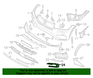 51117319790 - 2015-2019 BMW X6 Trim Molding (51-11-7-319-790) | BMW of ...