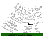 51117374349 - 2015-2019 BMW X6 Outer Grille Cover (51-11-7-374-349 ...