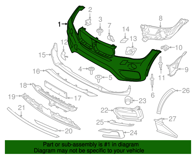 Genuine BMW 51-11-7-422-899 | Bumper Cover | FREE Shipping on Most ...
