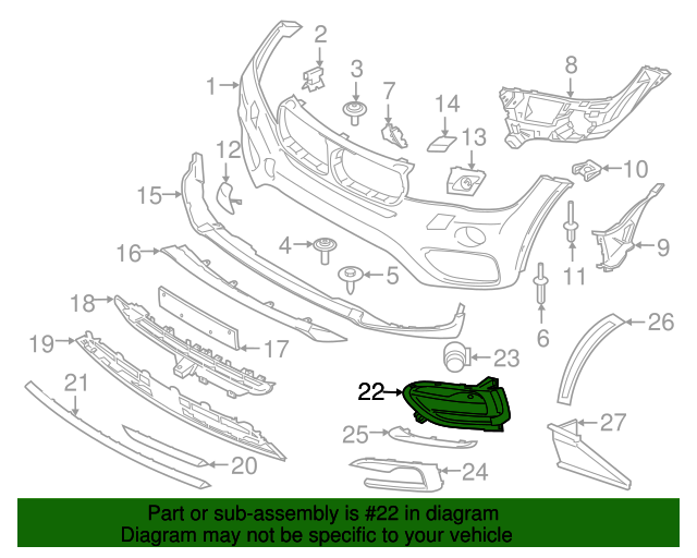 Genuine BMW 51-11-7-319-777 | Outer Grille | FREE Shipping on Most ...