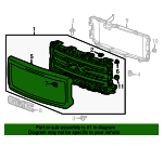 2014-2015 GM Front Grille Kit in Primer with Bezel and Bolts 23173253 ...