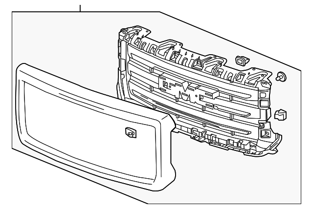 2014-2015 GM Grille (W/Out Emblems) (Black Mesh, Chrome Surround ...