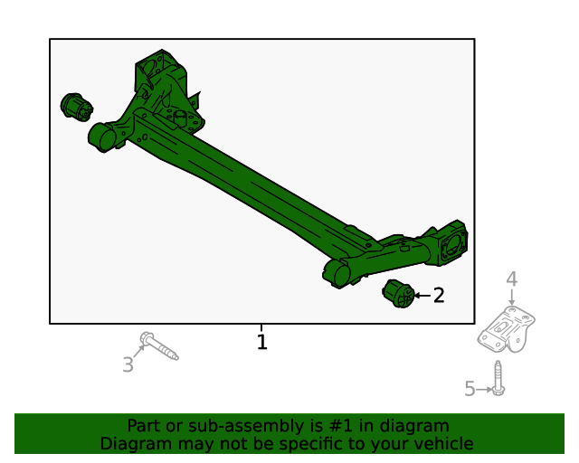 55100-J9000 - Axle Beam 2018-2023 Hyundai Kona | Group 1 Auto Parts
